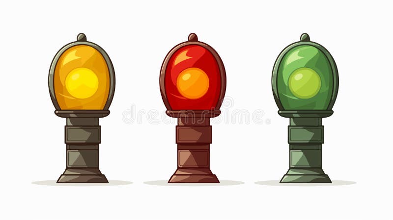 Traffic Lights Cartoon Vector Illustration Stock Vector - Illustration ...