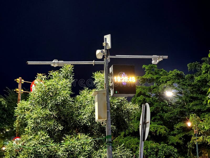 Traffic Lights in the City Park Area Stock Image - Image of vehicle ...