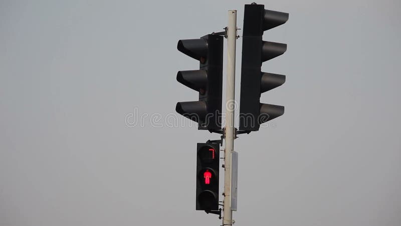 Traffic Lights at the Crossroads Stock Video - Video of drive ...
