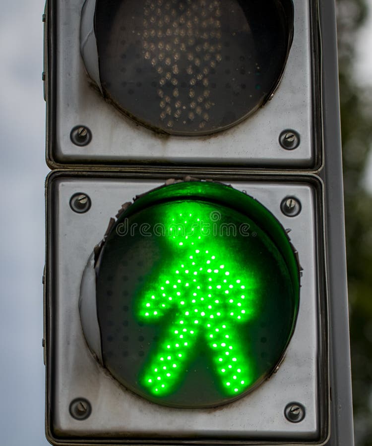 Traffic Lights with the Green Light Lit Stock Photo - Image of pace ...
