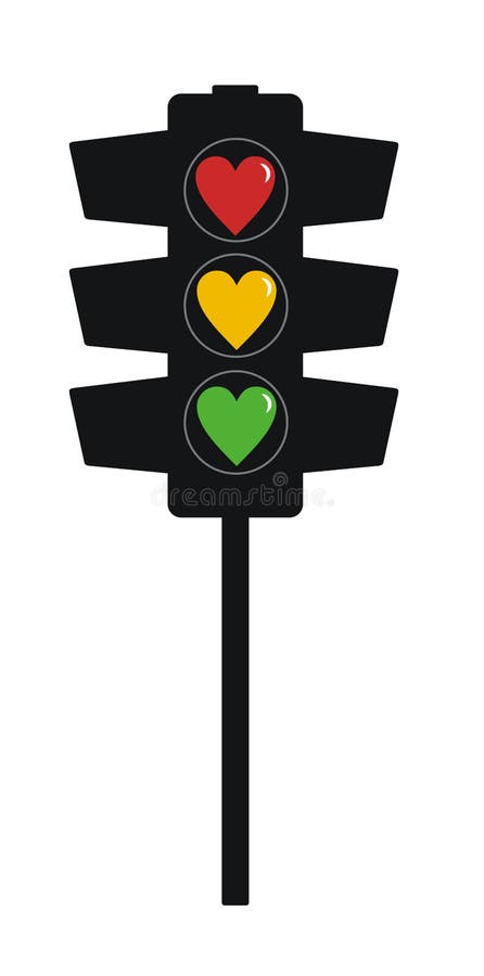 Love/Heart Traffic Signals stock vector. Illustration of concept - 15373911