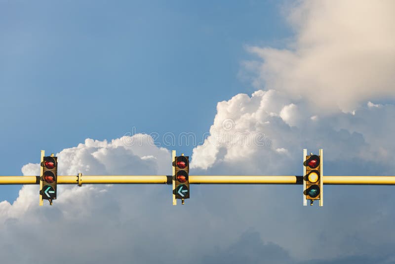 Traffic Lights on the Highway Stock Photo - Image of route, safety ...