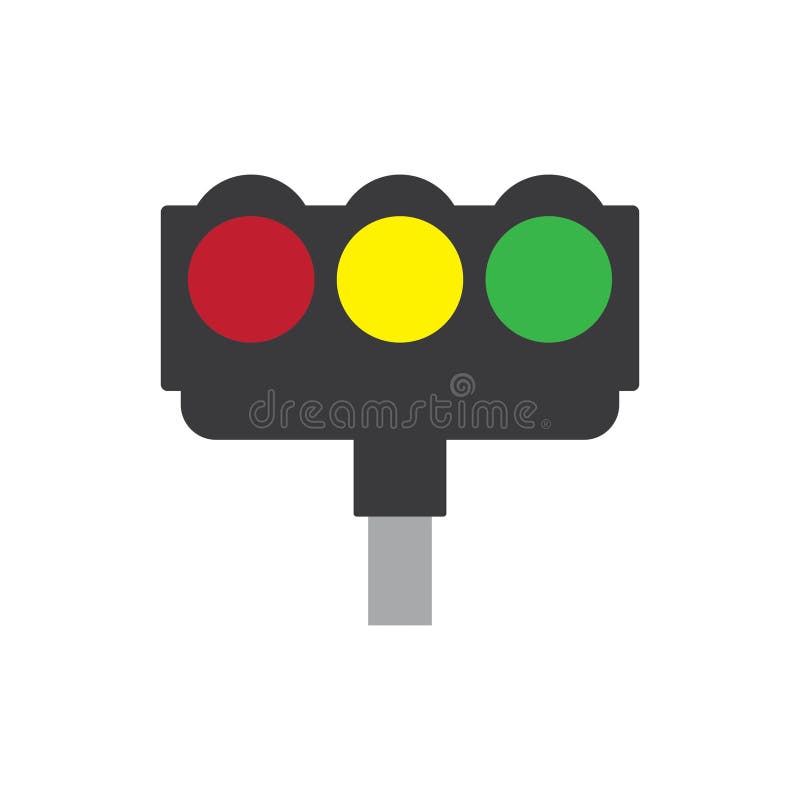 Traffic Lights Icon Vector Design Stock Vector - Illustration of signal ...