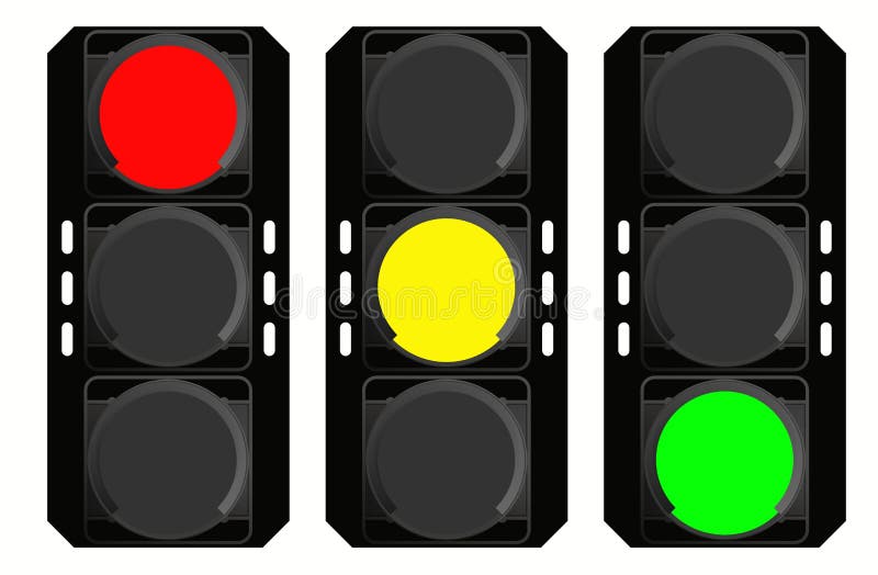 Traffic Lights, Stop Warning Go. Road Equipment, Vector Stock Vector ...