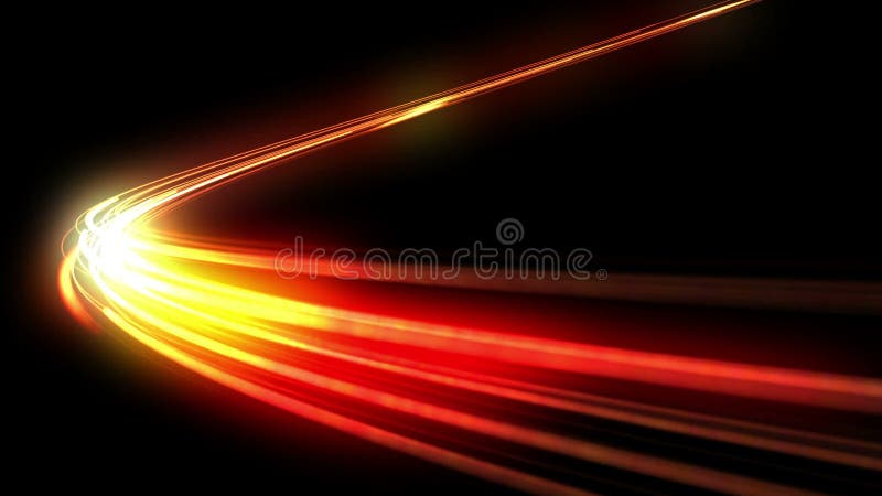 Traffic Lights Moving Extremely Fast. Beautiful 3d Animation of Time ...