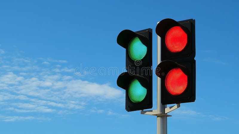 Traffic Lights Over Urban Intersection. International Traffic Light Day ... Traffic Lights Over Urban Intersection. International Traffic Light Day ...