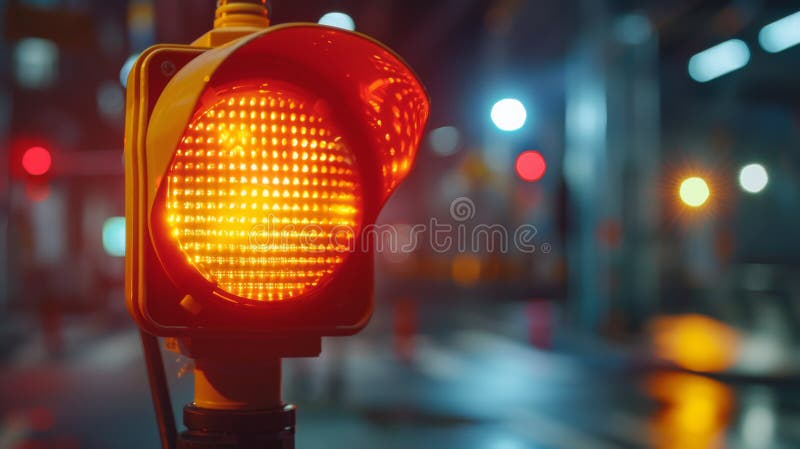 Traffic Lights Over Urban Intersection. Yellow Light Stock Photo ... Traffic Lights Over Urban Intersection. Yellow Light Stock Photo ...
