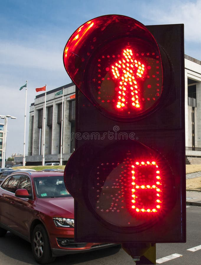 Traffic Lights for Traffic Regulation on Highways Stock Photo - Image ...