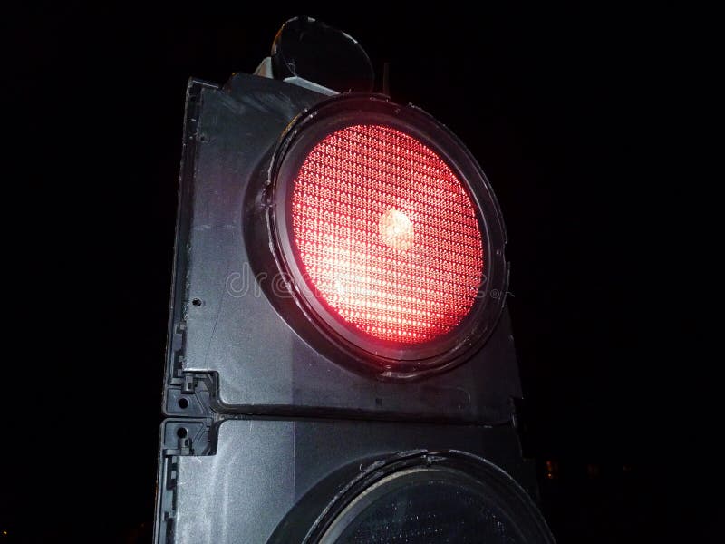 Traffic Lights Roadwork Close Up Diversion Stock Photo - Image of lamp ...