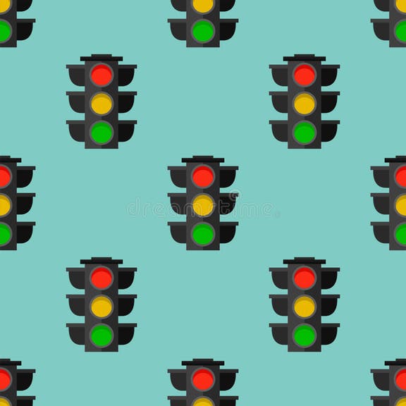 Stop Lights Pattern Stock Illustrations – 455 Stop Lights Pattern Stock ...