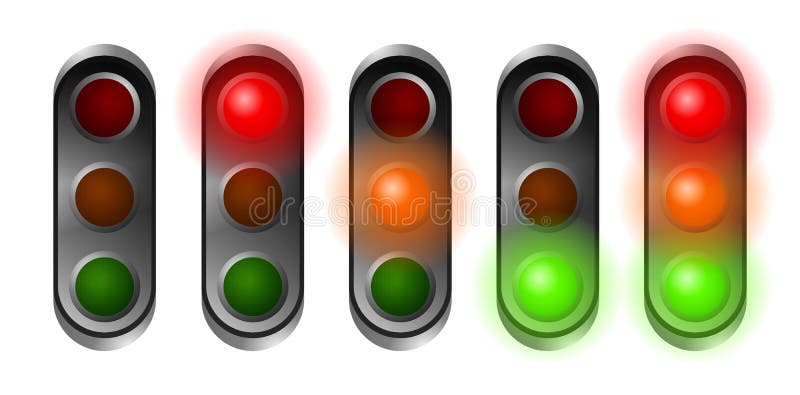Traffic lights stock illustration. Illustration of crossroad - 31068339