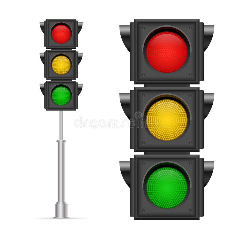 Traffic Lights Vector Illustration Stock Vector - Illustration of ...