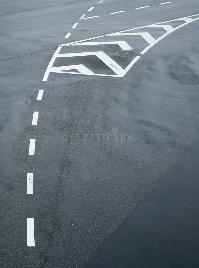 Traffic Lines On Asphalt Picture. Image: 5315028