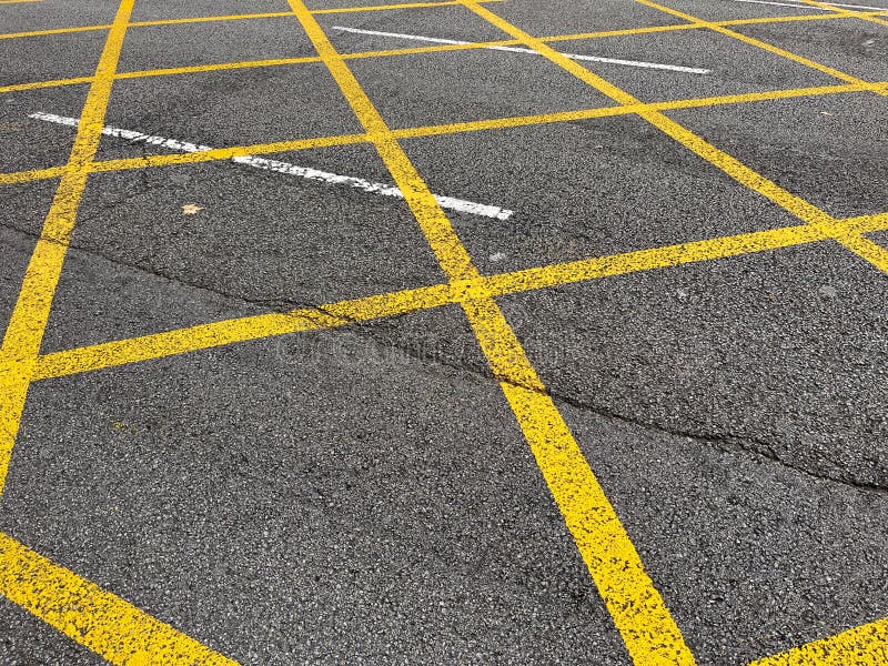 Traffic Lines Painted on the Asphalt Stock Photo - Image of concepts ...