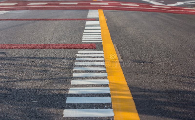 Traffic lines. stock photo. Image of freeway, road, guidance - 68517090