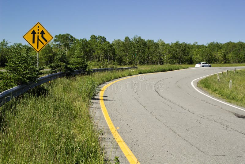 Highway merge lanes stock image. Image of cars, freeway - 6441497