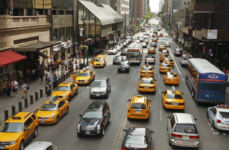 Traffic in New York editorial stock photo. Image of road - 15715693