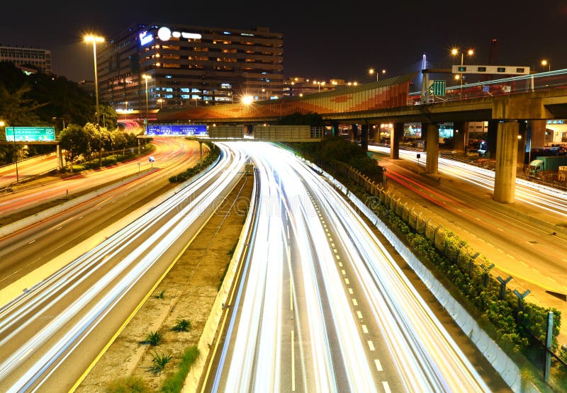 Traffic at night stock photo. Image of fast, cityscape - 23936260