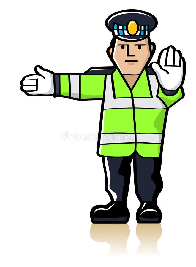 Traffic Officer stock vector. Illustration of patrol - 10733898