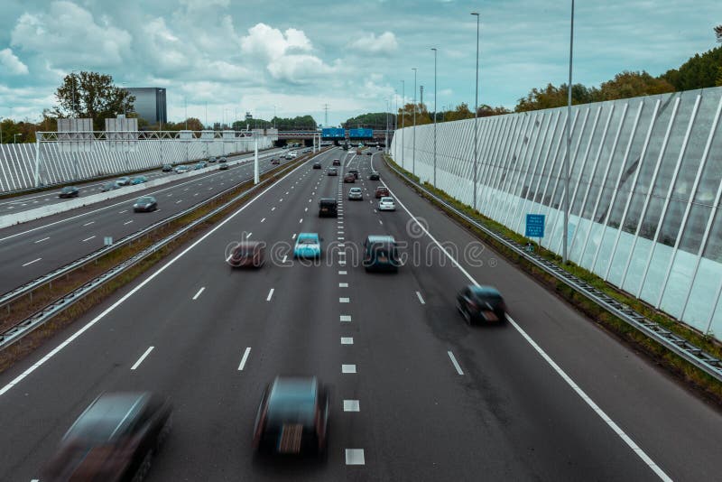 Traffic on the Highway Ring A10 Amsterdam Editorial Image - Image of ...
