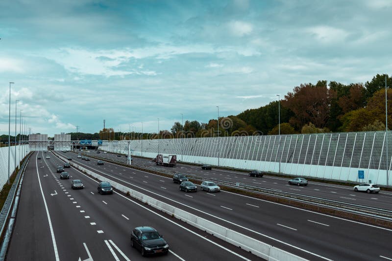 Traffic on the Highway Ring A10 Amsterdam Editorial Image - Image of ...