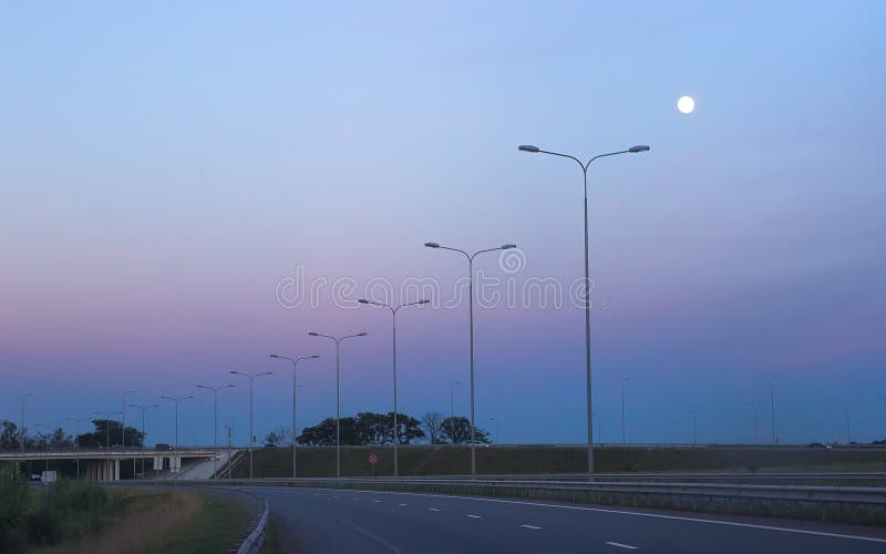 Traffic pole on the road stock image. Image of concrete - 97147719
