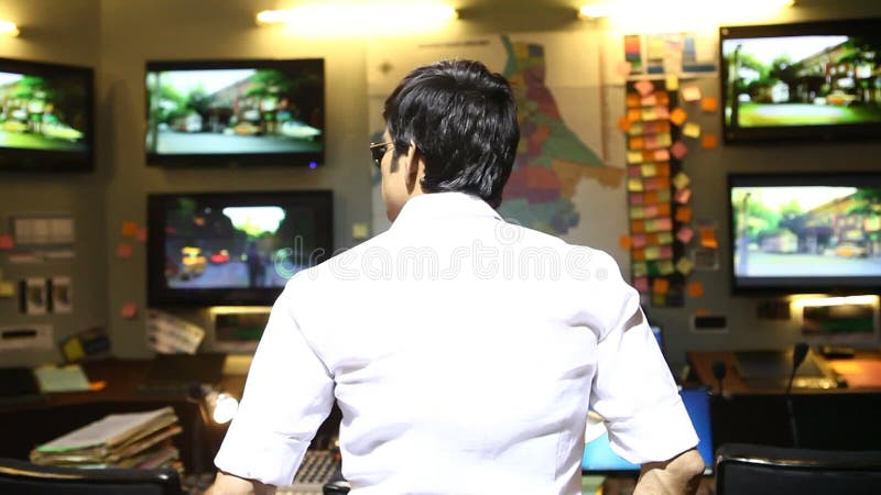 Traffic Police Control Room India Stock Video - Video of mice, light ...