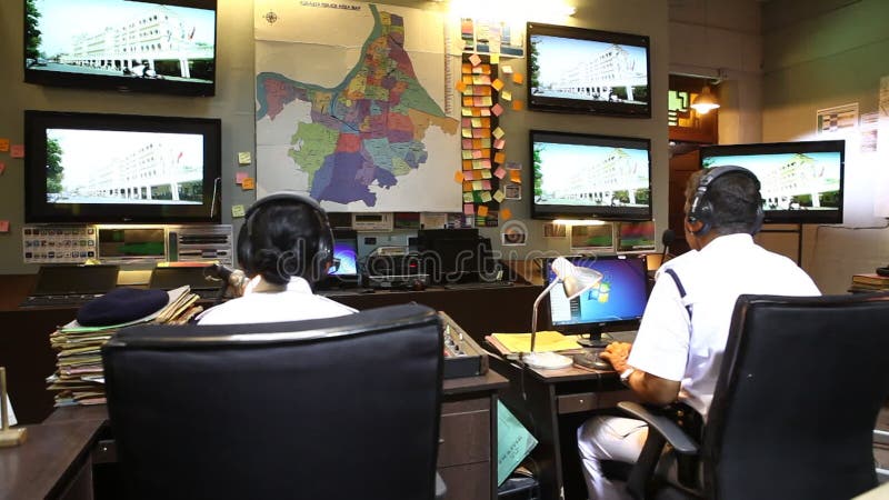 Traffic Police Control Room India Stock Video - Video of officer ...