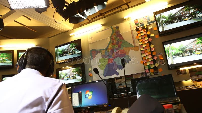 Traffic Police Control Room India Stock Footage - Video of officers ...