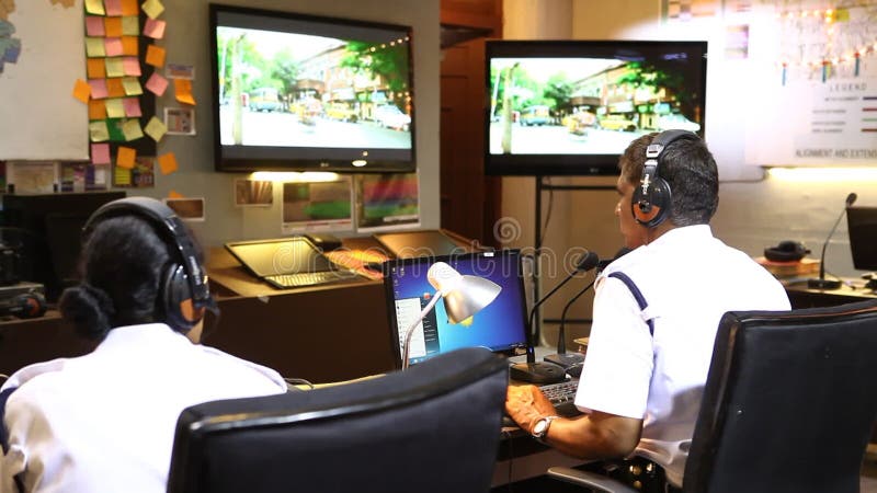 Traffic Police Control Room India Stock Footage - Video of officers ...