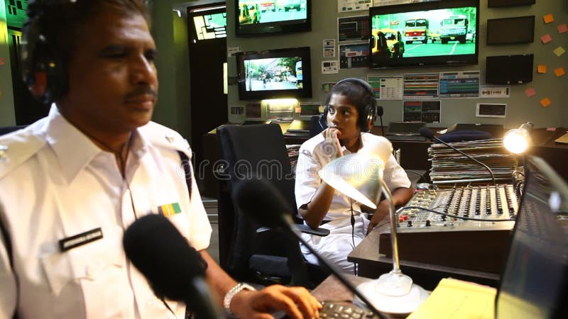 Traffic Police Control Room India Stock Footage - Video of officers ...