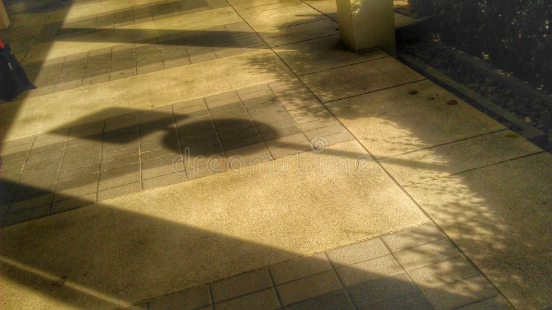 Traffic Post Shadow on the Path Stock Image - Image of traffic, light ...