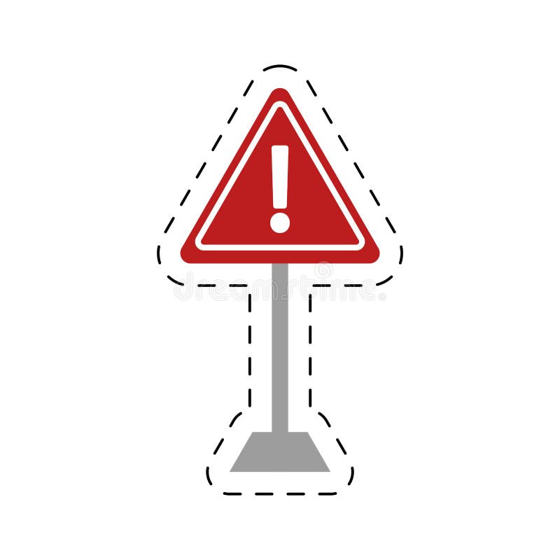 Traffic Prohibited Warning Alert Triangle Stock Illustration ...