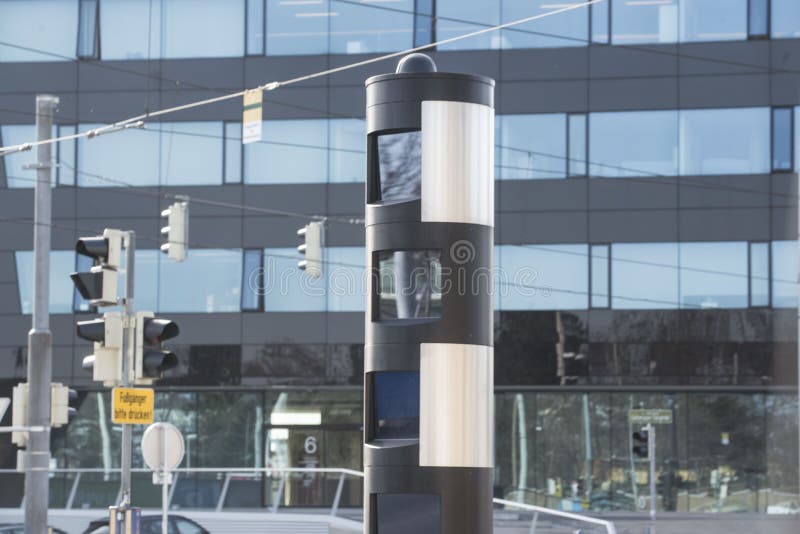 Traffic Radar for Speed Measurement Stock Photo - Image of coverage ...