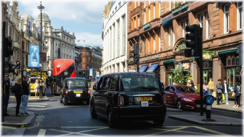 Traffic on Regent Street. London Editorial Photo - Image of city ...
