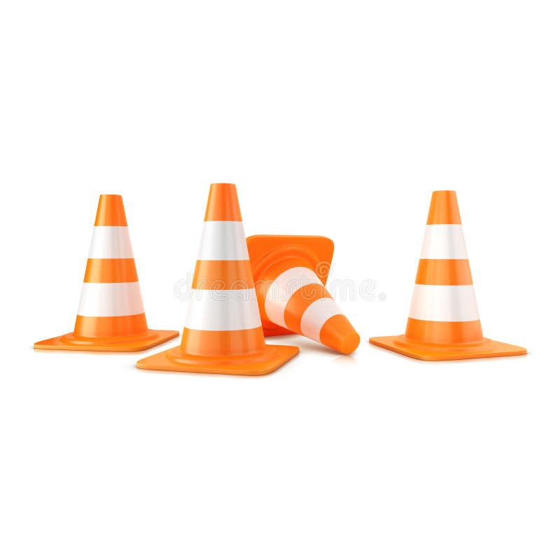 Road cone stock vector. Illustration of safety, barrier - 19174089
