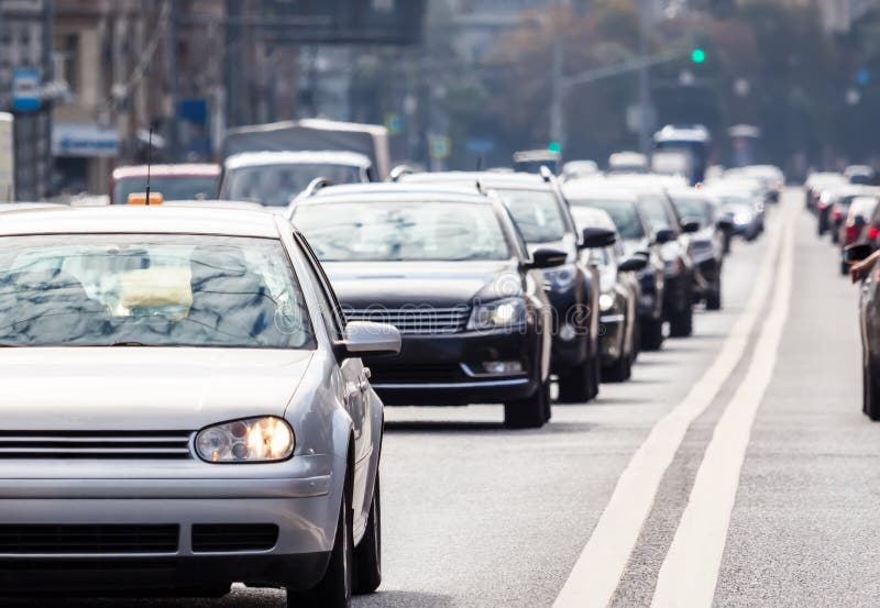 Congested with Cars Multilane Road Stock Photo - Image of crowded, road ...