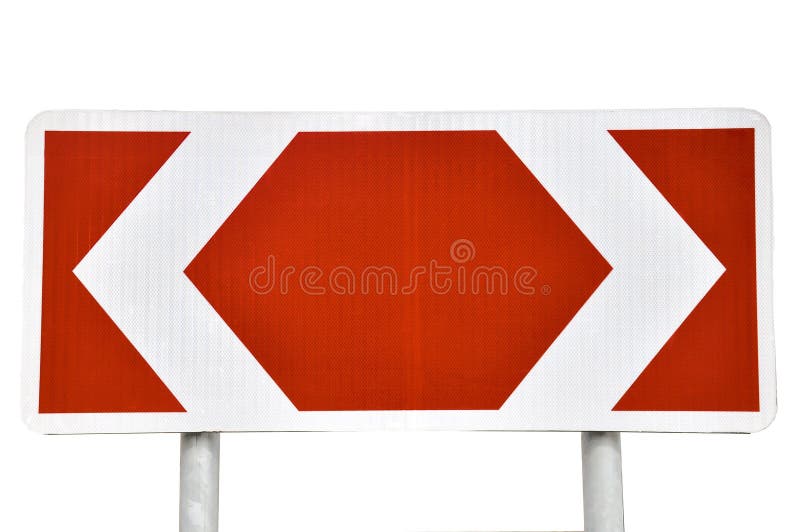Traffic or Road Sign in Daytime Stock Image - Image of attention, arrow ...