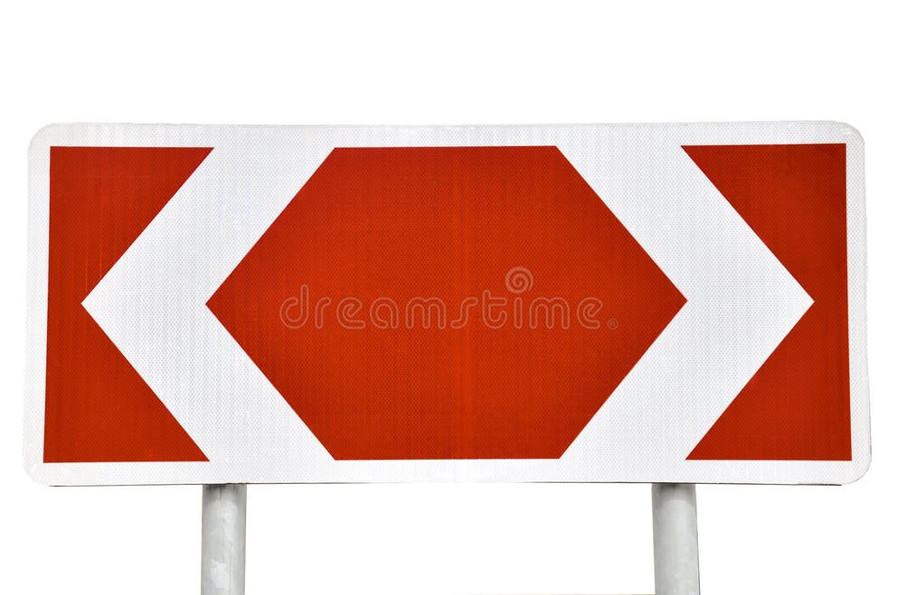 Traffic or Road Sign in Daytime Stock Image - Image of attention, arrow ...