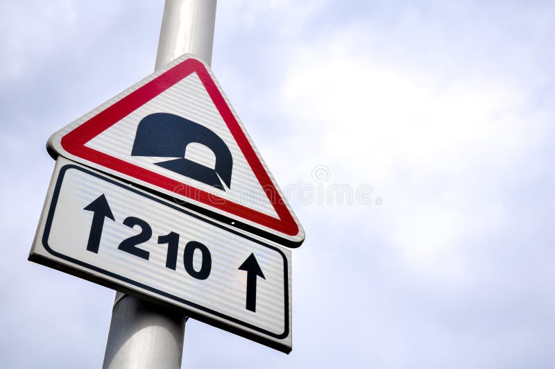 Traffic or Road Sign in Daytime Stock Image - Image of metal, road ...