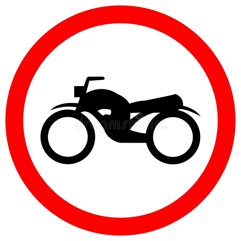 Traffic Road Sign Keep the Motorcycle Ride, Vector Illustration ...