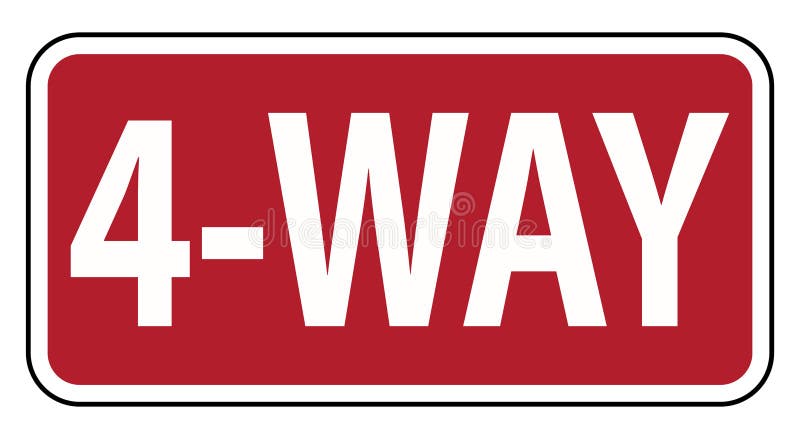 4 Way Stop Sign Stock Illustrations – 81 4 Way Stop Sign Stock ...