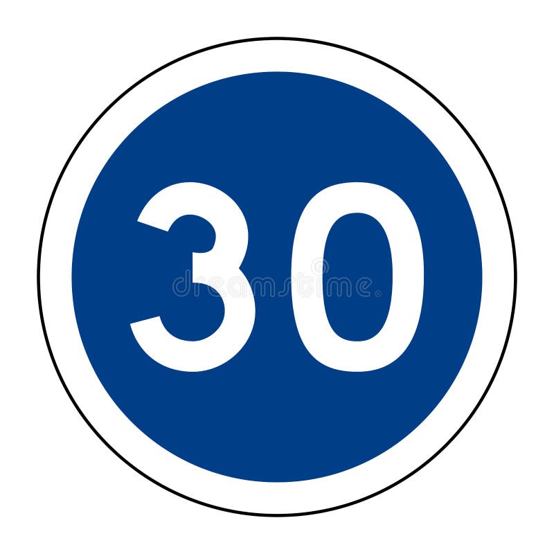 Traffic Signs,Regulatory Signs,Minimum Speed Limit 30 Km H Stock ... Traffic Signs,Regulatory Signs,Minimum Speed Limit 30 Km H Stock ...