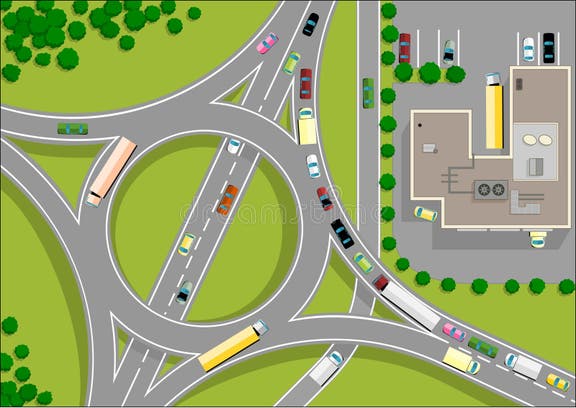 Cartoon Roundabout Stock Illustrations – 1,245 Cartoon Roundabout Stock ...