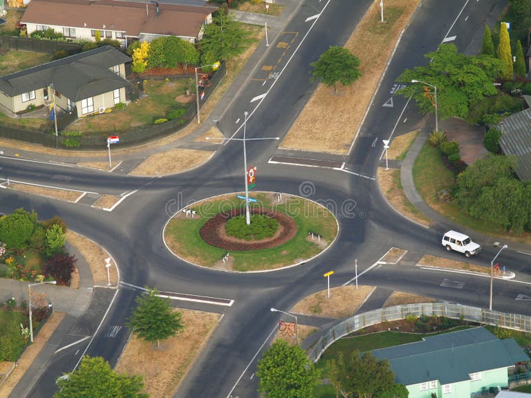 Traffic Roundabout New Zealand Stock Photos - Free & Royalty-Free Stock ...