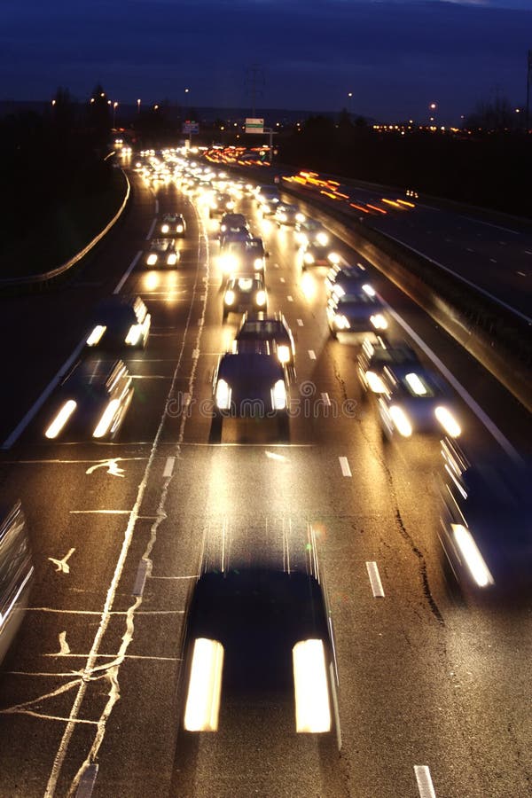 Traffic in rush hour stock photo. Image of track, line - 8614154