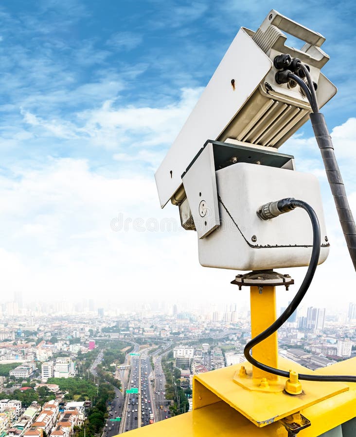 Traffic security camera stock image. Image of cctv, camera - 173125011
