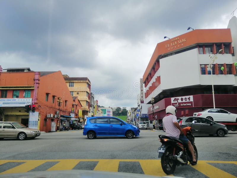 Traffic in Seremban editorial photography. Image of street - 188241742