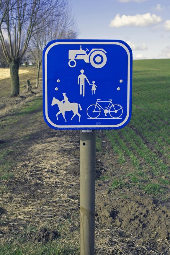 Traffic sign stock image. Image of hiking, knights, cyclist - 23532523