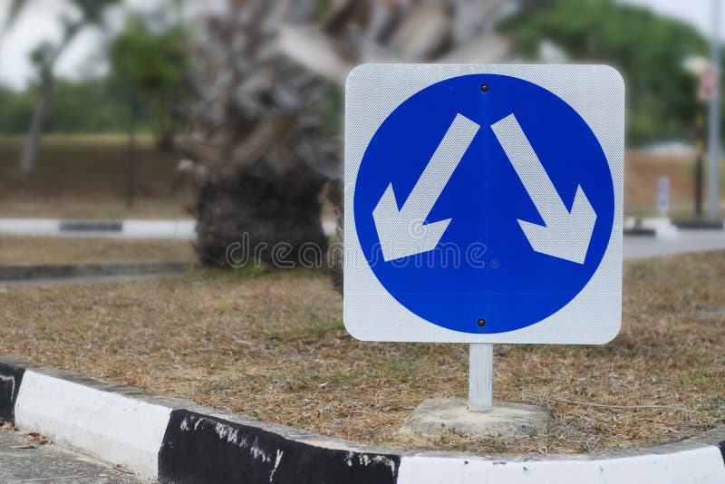 Traffic Sign with Clipping Path Stock Photo - Image of white, direction ...